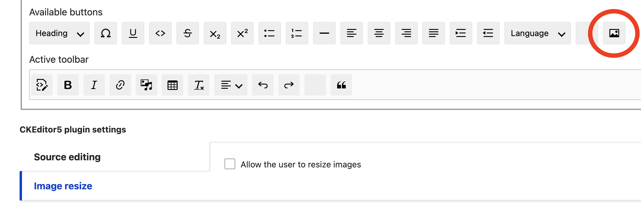 [drupalImage] Add ckeditor5-image's imageresize plugin to allow image resizing [#3224652 ...